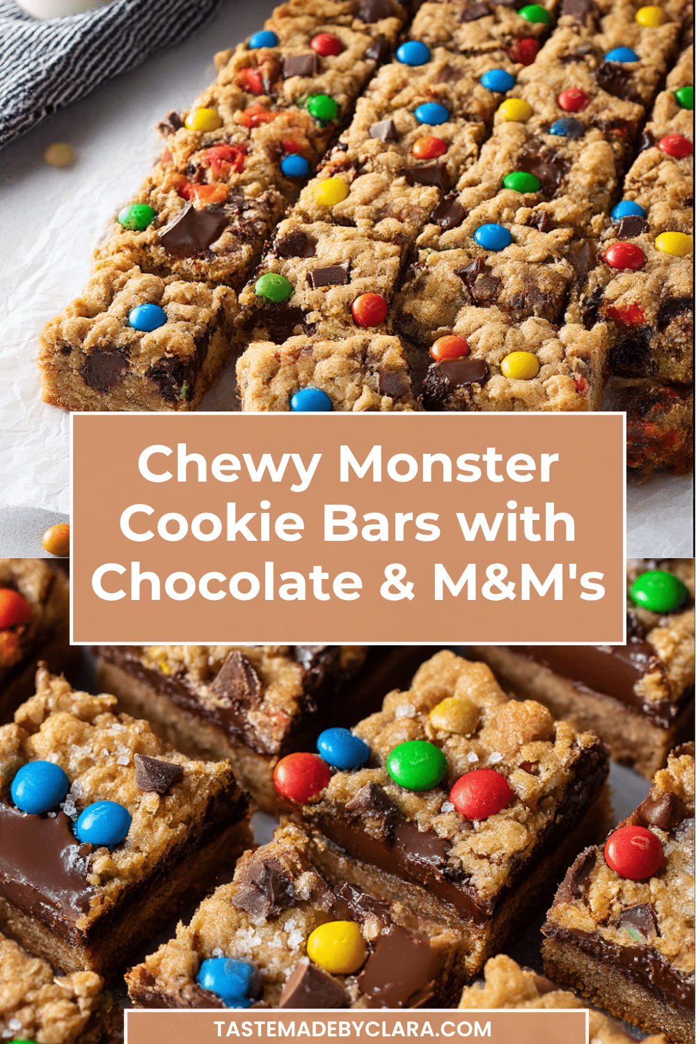 Monster Cookie Bars: Chewy, Sweet & Loaded with Flavor